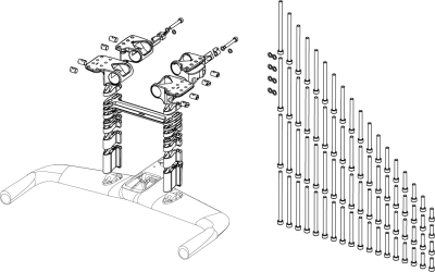 CUBE Bracket Set for Handlebar Aerium